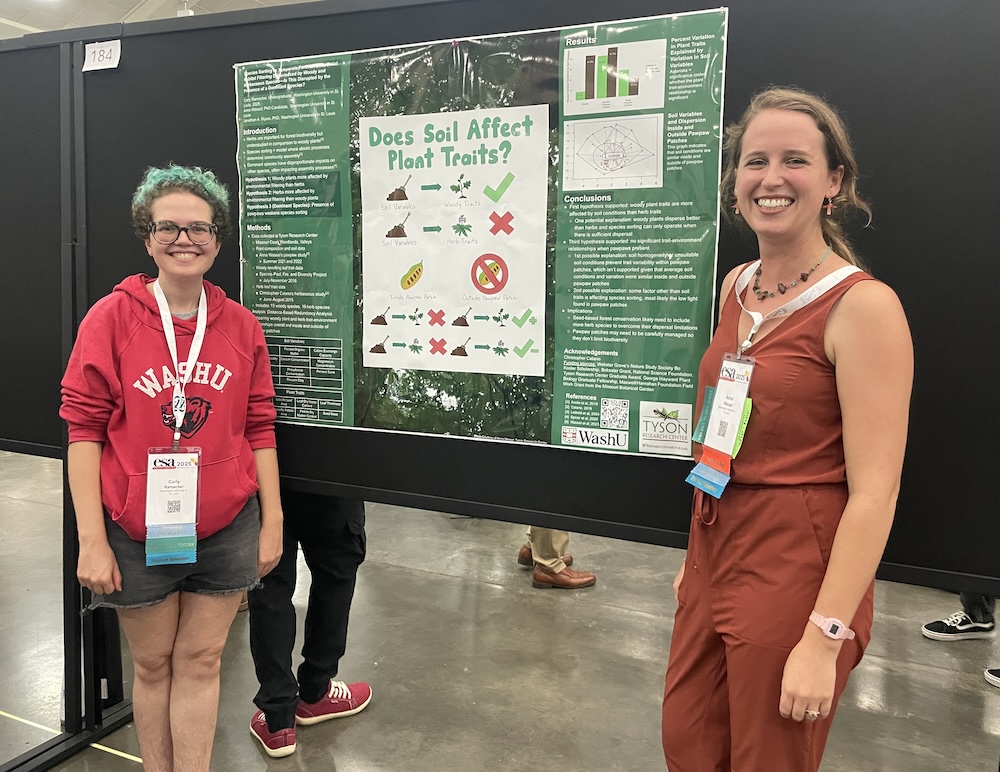 Anna and Carly present at ESA | Myers Lab | Washington University in St ...
